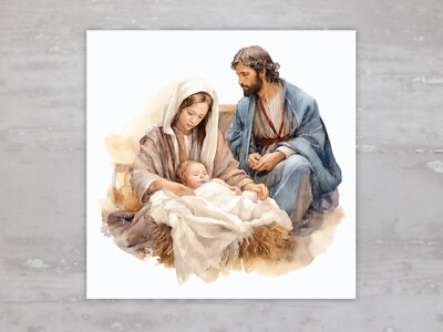 Christmas Baby Jesus Nativity Fabric Panel Square Quilt Sewing Quilt ...