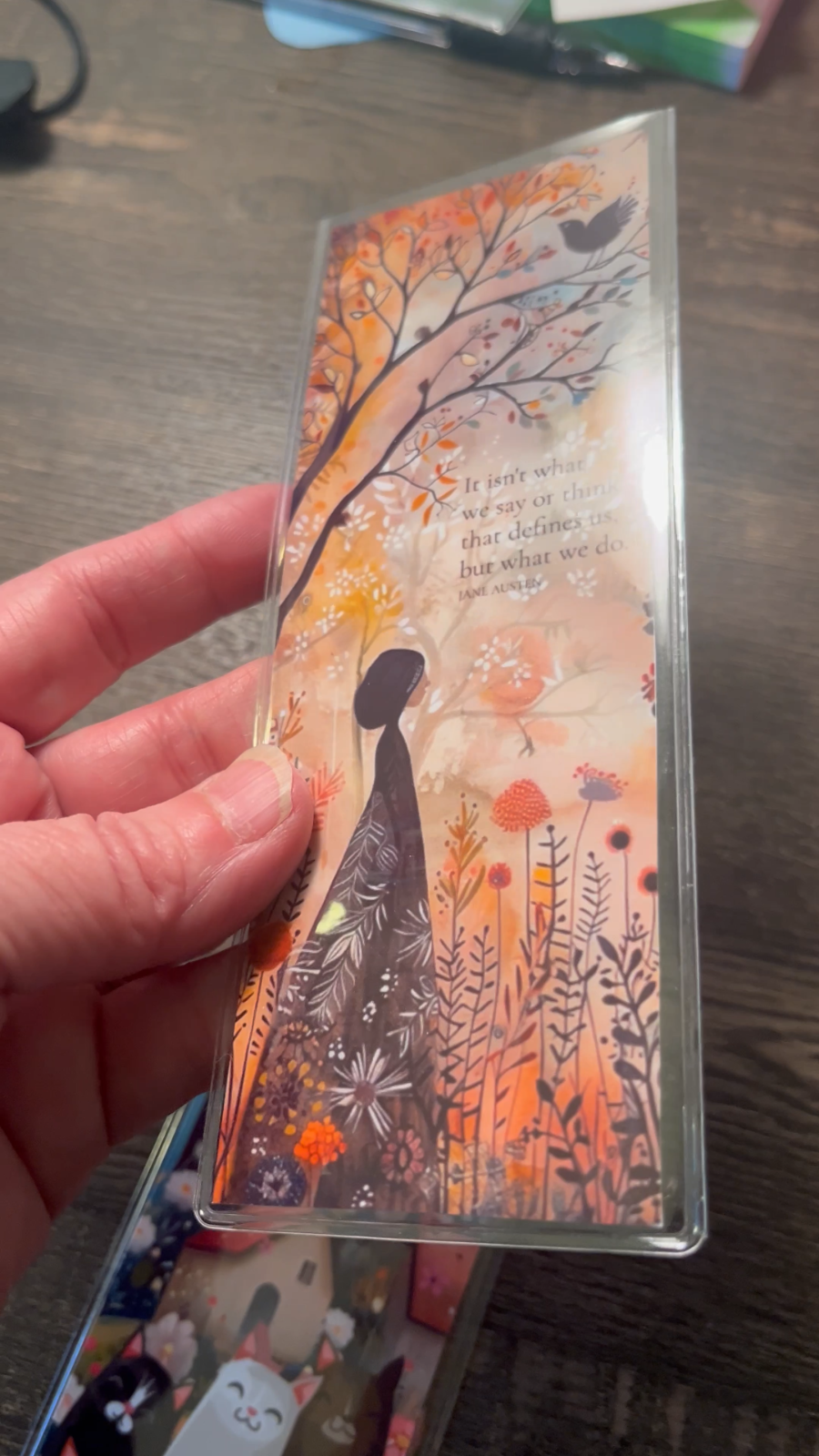 Paddle out bookmark person canoeing with beautiful sunset unique reader ...