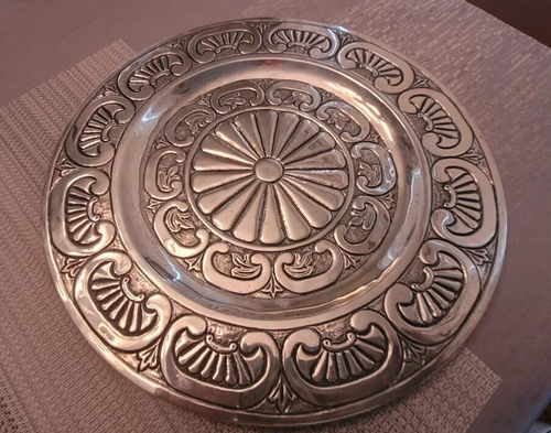 Large Sterling Silver Decorative Plate | eBay