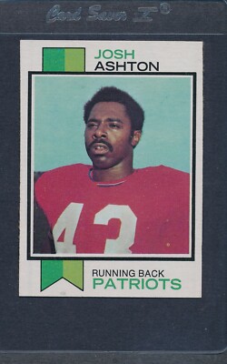 1973 Topps #303 Josh Ashton Patriots NM *1638 | eBay