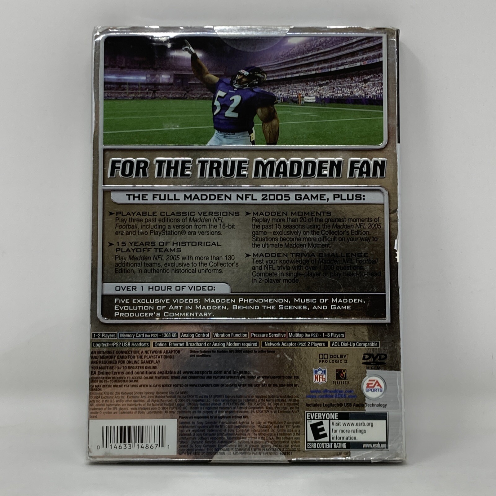 Madden NFL 2005 Collector's Edition (Sony PlayStation 2, 2004) for sale ...