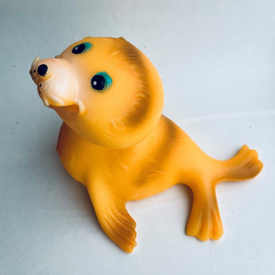 Vintage Soviet Rubber Squeak Toy Collectibles FIGURINE Seal | eBay