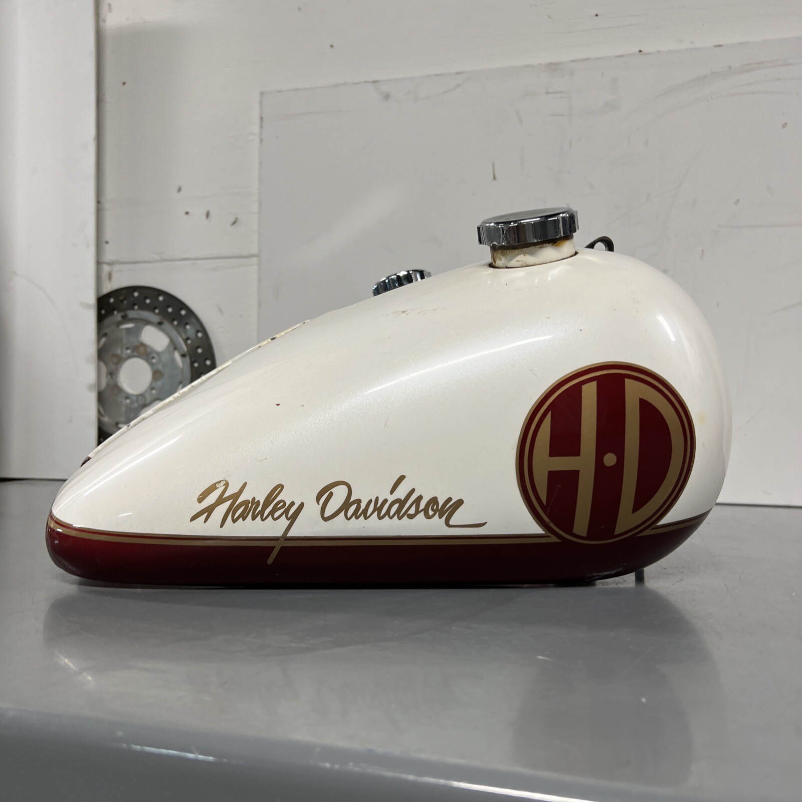 1971-1983 Harley Davidson Shovelhead 5 Gallon Split Tanks Gas Tank FX ...