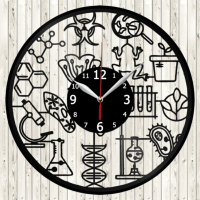 Biology Vinyl Record Wall Clock Decor Handmade 5150 | eBay