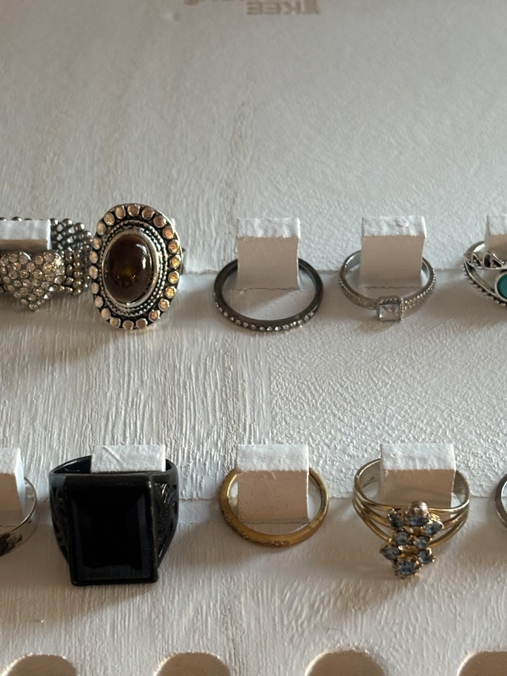 Mixed Lot of 18 Fashion Rings – Vintage & Modern Styles | eBay