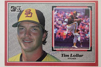 Tim Lollar Padres 1983 Donruss #37 Autograph Oversize Signed All-Star ...