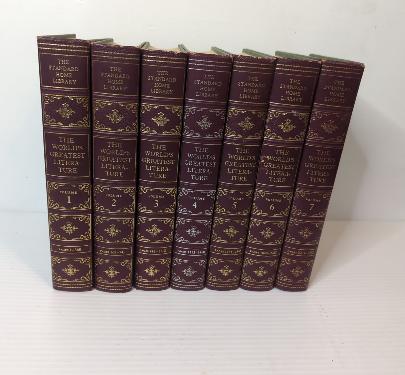 The Standard Home Library Books 1-7 The world's greatest literature | eBay
