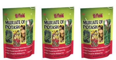 3 BAGS Hi-Yield Potassium for vigorous growth & plant health Muriate Of ...