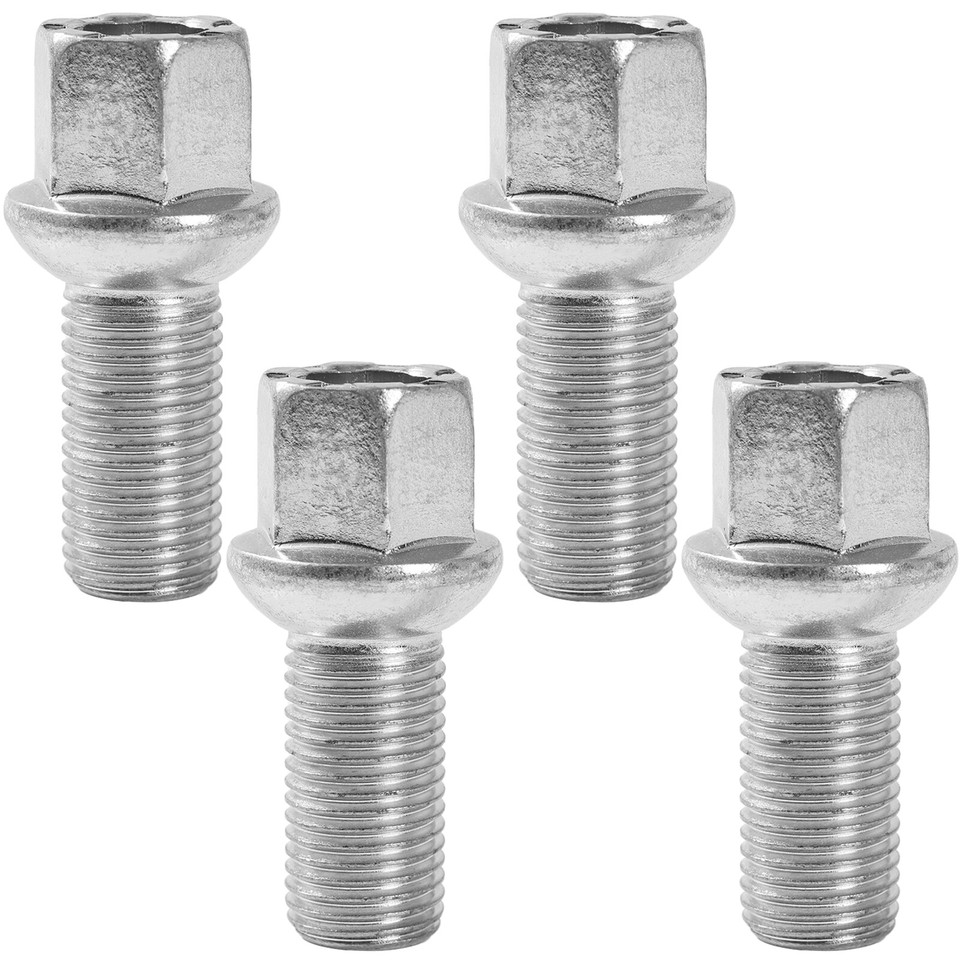 4x Silver Wheel Bolt Lug Nuts WHT002437 For VW Beetle Golf Jetta Tiguan ...