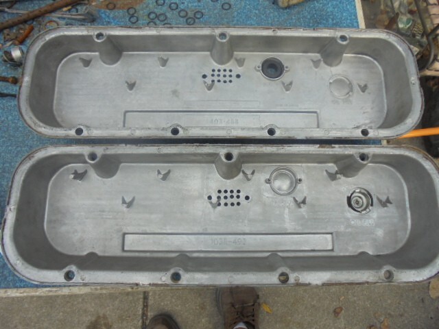 Aluminum Valve Covers BBC 140R-48B w/ Breathers NASCAR ARCA IMCA K&N ...