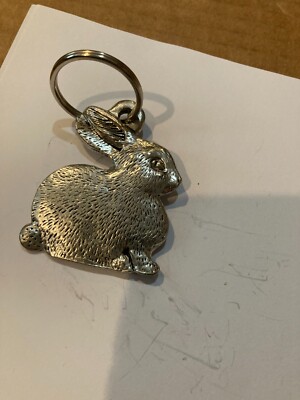 1 Creative Simulation MetaL bunny rabbit Key Ring Keyring Keychain ...