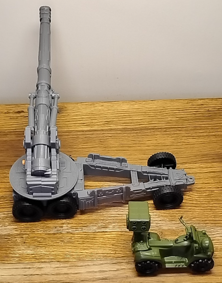 2 Military Toys Howitzer Long Range Cannon Sounds Light & Quad with ...