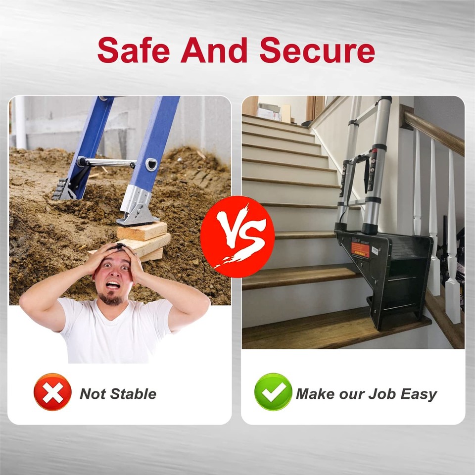 Ladder Leveler,Roof Pitch Hopper, Ladder Stabilizer,Roof Leveling Tool ...