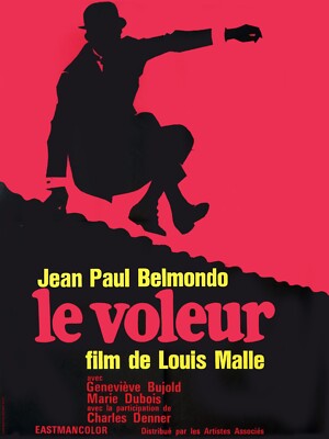 LE VOLEUR, JEAN-PAUL BELMONDO, REPRO AFFICHE DE CINEMA VINTAGE (60X80 ...
