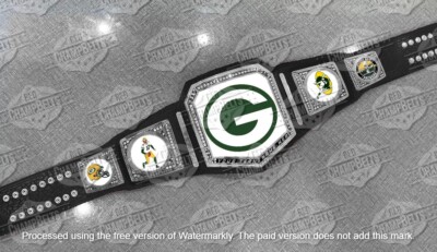 Green Bay Packers NFL Championship Belt Adult Size 2mm Brass | eBay
