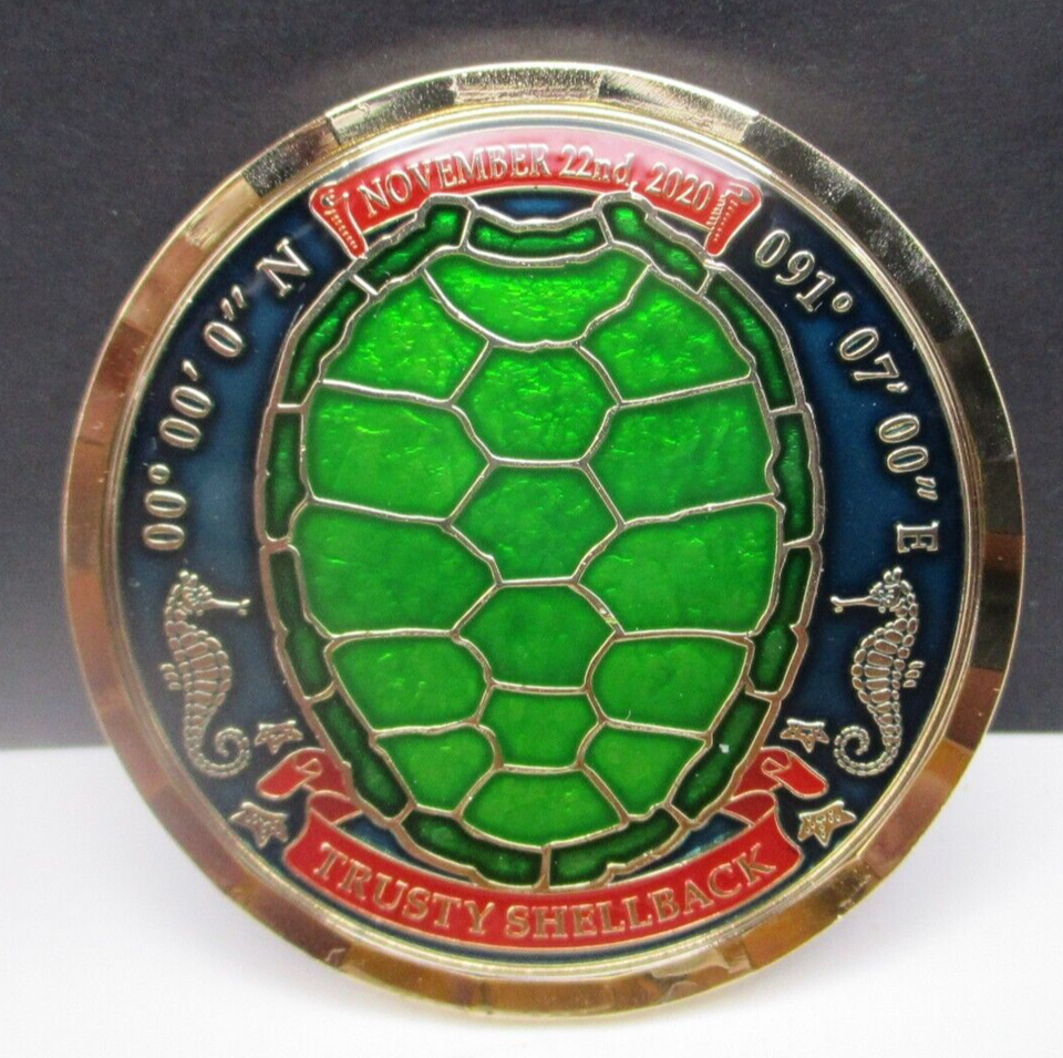 US Navy USS Nimitz CVN-68 2020 Shellback #'d Challenge Coin | eBay