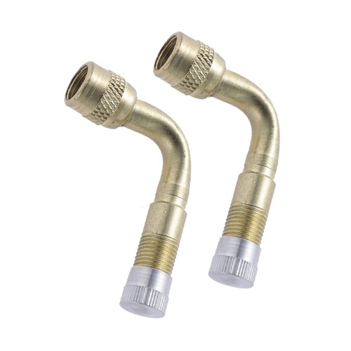 2 Pcs Brass Valve Joint Tire Changer Adaptor Extension Pole Bike ...