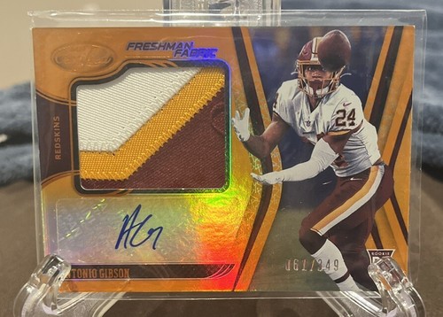 2020 Panini Certified Antonio Gibson /249 Rookie Patch Auto Red ...