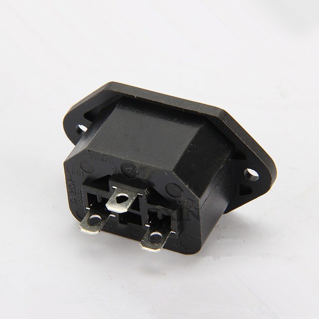 AC Outlet Power Socket IEC 320 C13 10a/250v 3pins 3 Terminals Female ...