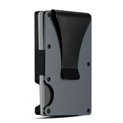 Ridge Style Slim Minimalist RFID Blocking Wallet - Gunmetal | eBay