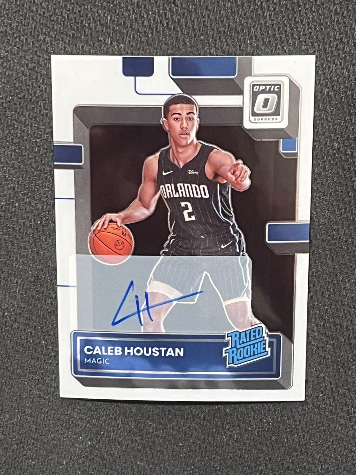 CALEB HOUSTAN 2022-23 Donruss OPTIC SIGNATURES RATED ROOKIE AUTOGRAPH ...
