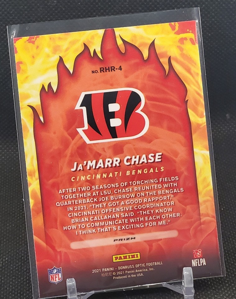 2021 Optic - Jamarr Chase - Red Hot Rookie Holo RC #RHR-4 - Bengals 🐅🔥 ...