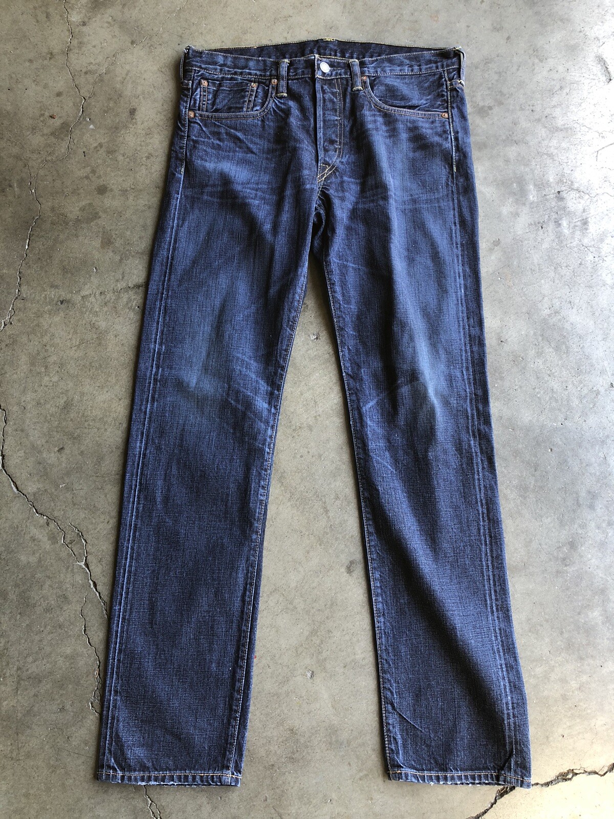 RRL Ralph Lauren Vintage Straight Selvedge Denim Jean… - Gem