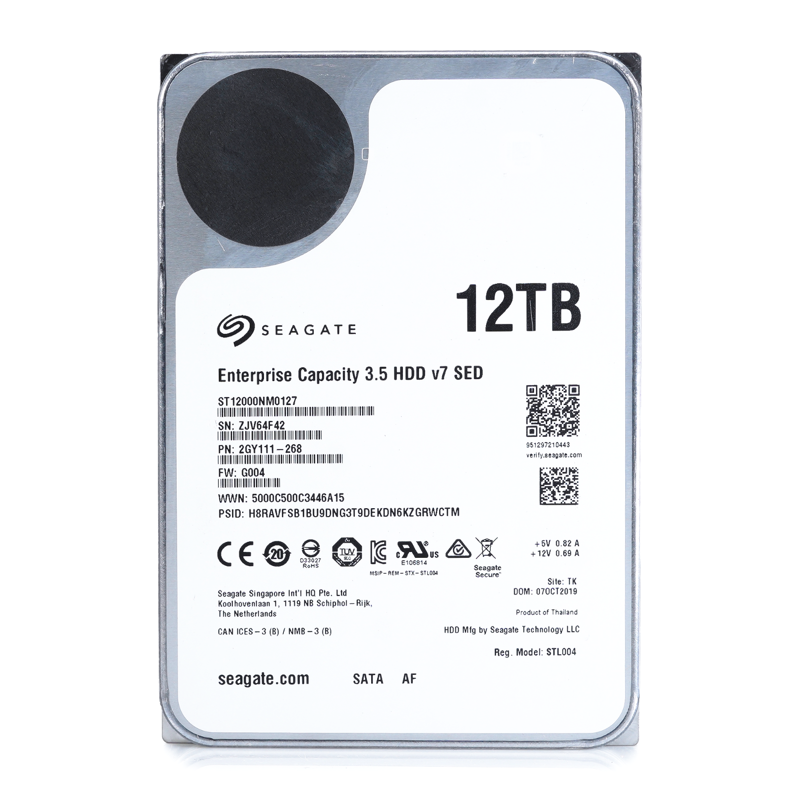Seagate Enterprise Capacity v7 ST12000NM0127 12TB 7.2K RPM SATA 6Gb/s ...