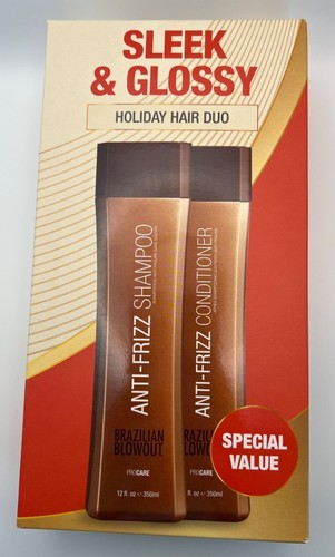 Brazilian Blowout Anti-Frizz Shampoo & Conditioner Holiday Set 12 Oz ...