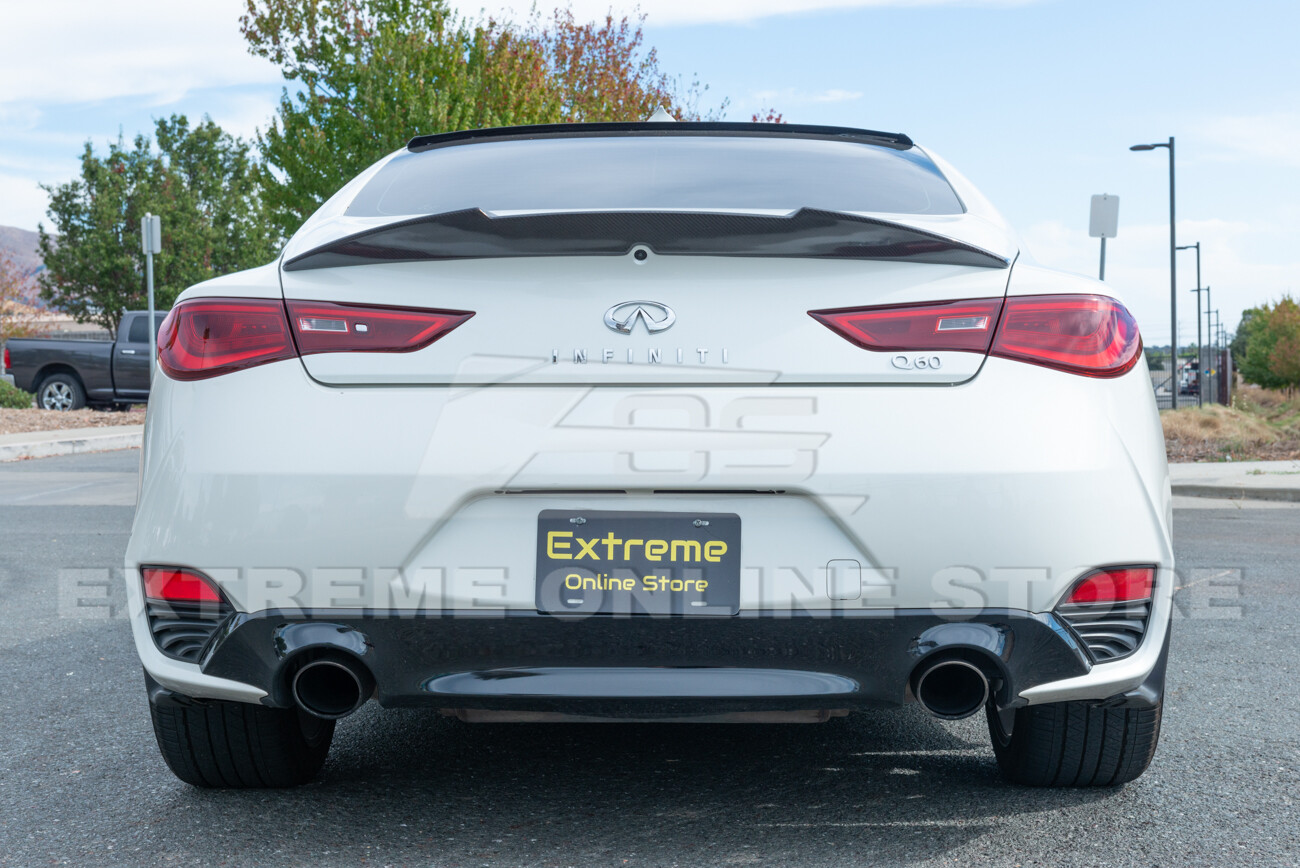 For 17-Up Infiniti Q60 | M4 Style High Kick CARBON FIBER Rear Trunk ...