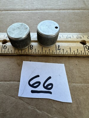 Lot 66 Two Chrome Knobs Commercial Ham Radio Heath Kit? Test Equipment ...