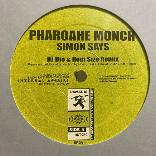 PHAROAHE MONCH - SIMON SAYS (REMIXES) (12") 2000 RARE!! RONI SIZE + DJ ...