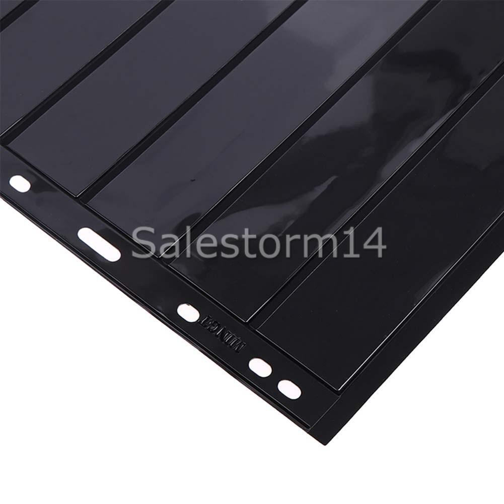 Pack of 20 Sheets Double Sided Stamp Album Stock Pages with 9 Binder ...