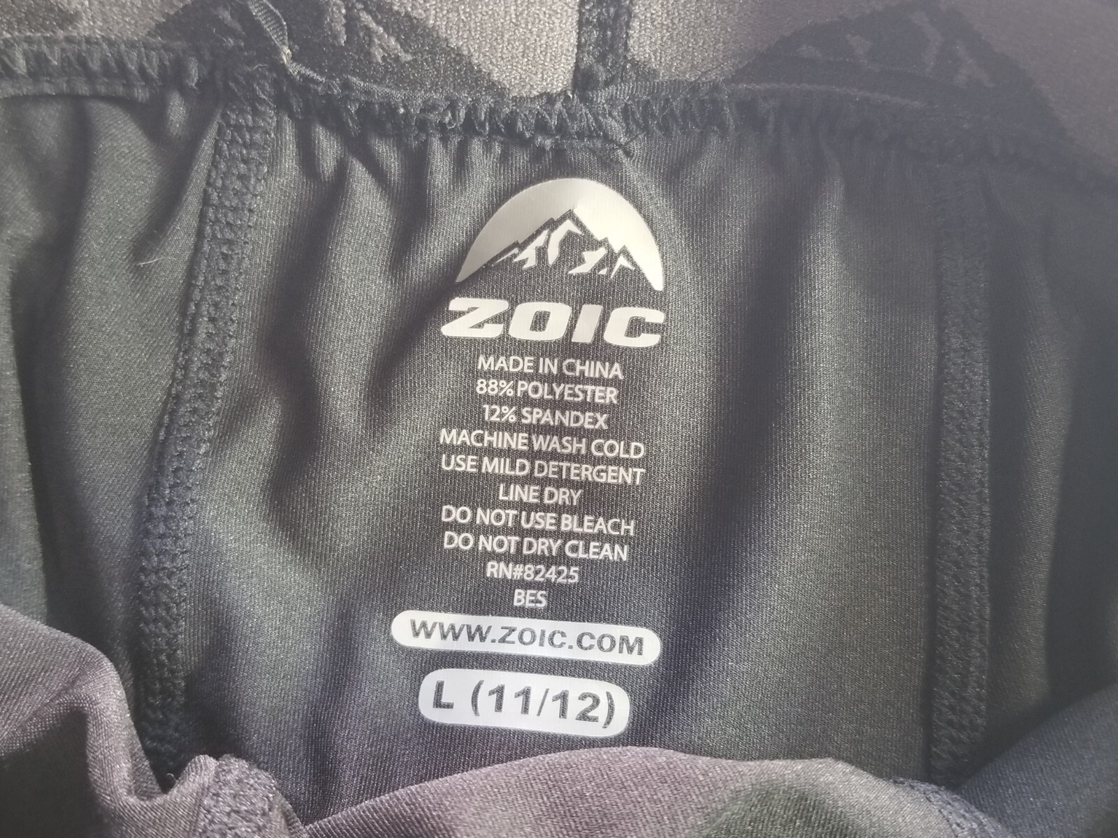 Zoic Padded Cycling Shorts Youth Size Large 11 - 12 Black | eBay