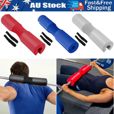 FOAM PADDED BARBELL BAR SQUAT COVER PAD WEIGHT LIFTING GYM SHOULDER ...