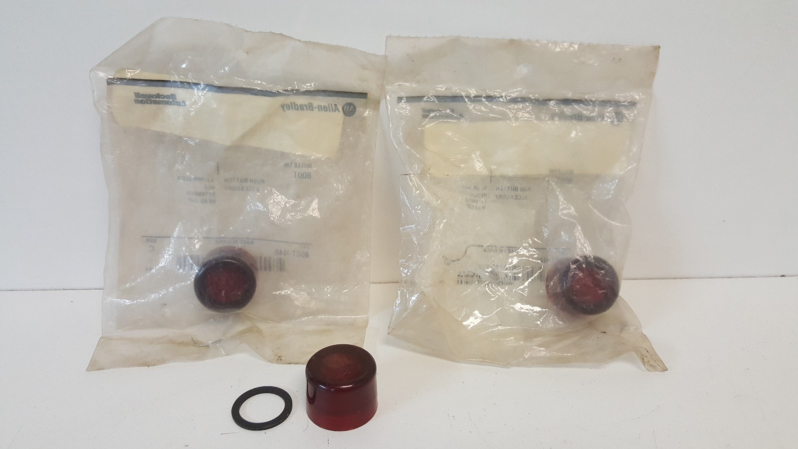 LOT OF (3) NOS! ALLEN-BRADLEY RED PILOT LIGHT LENS CAPS 800T-N40 | eBay