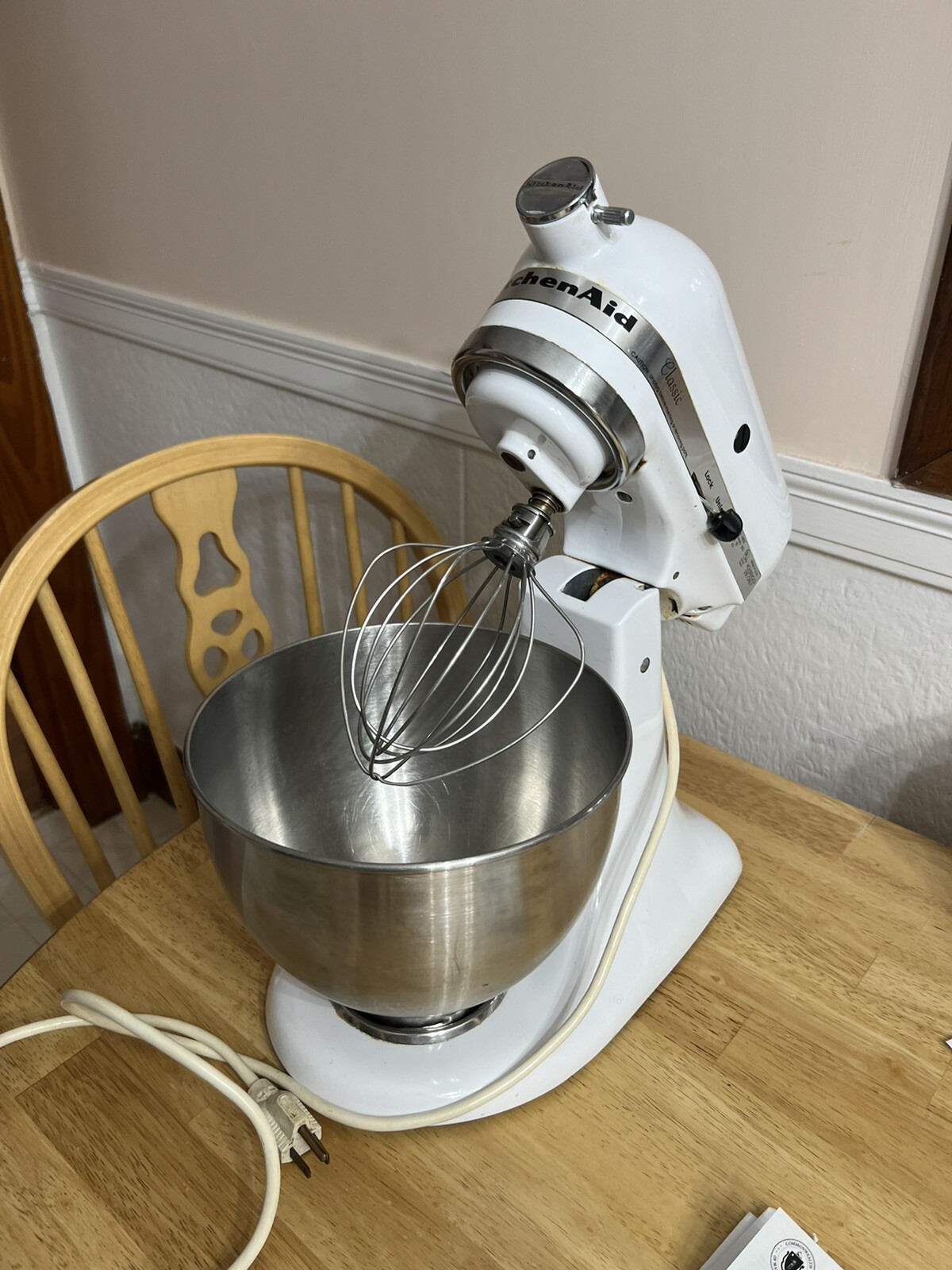 KitchenAid Classic Series K455 4.5 Quart Tilt-Head Stand Mixer - White 50946000015 | eBay
