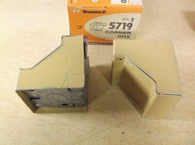 NEW Wiremold 5719 Raceway Corner Box, 2-Pack *FREE SHIPPING* | eBay