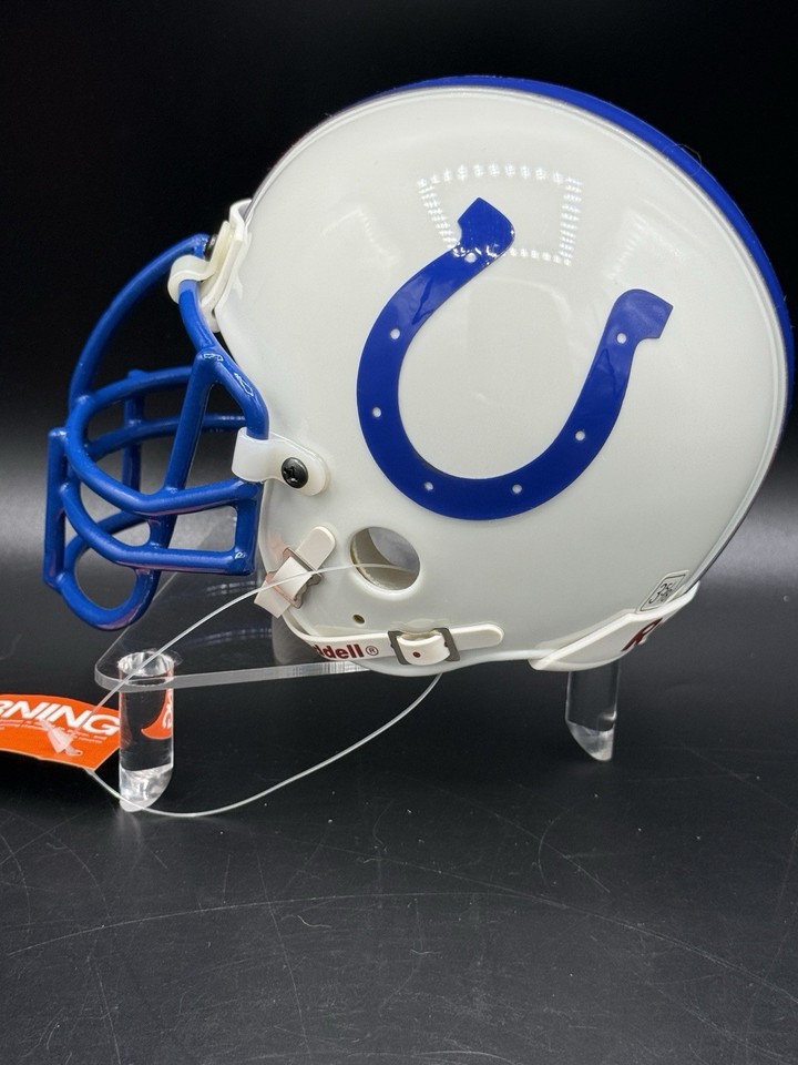 JOHNNY UNITAS Signed INDIANAPOLIS COLTS Mini Helmet No COA | eBay