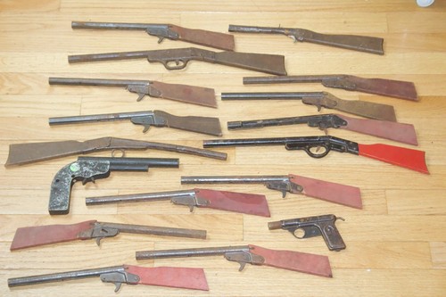 17- Vintage Metal Wood Toy Cork/Pop Gun Lot, Un-tested #77 | eBay