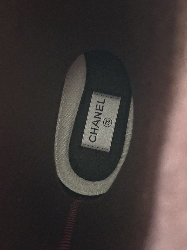 NIB 100%AUTH Chanel Black Rubber Rain Boots White CC Logo Size 35 | eBay