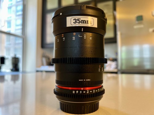 ROKINON 35mm F/1.5 Cine DS Lens for Canon EF Mount w Hood! 84438763270 ...
