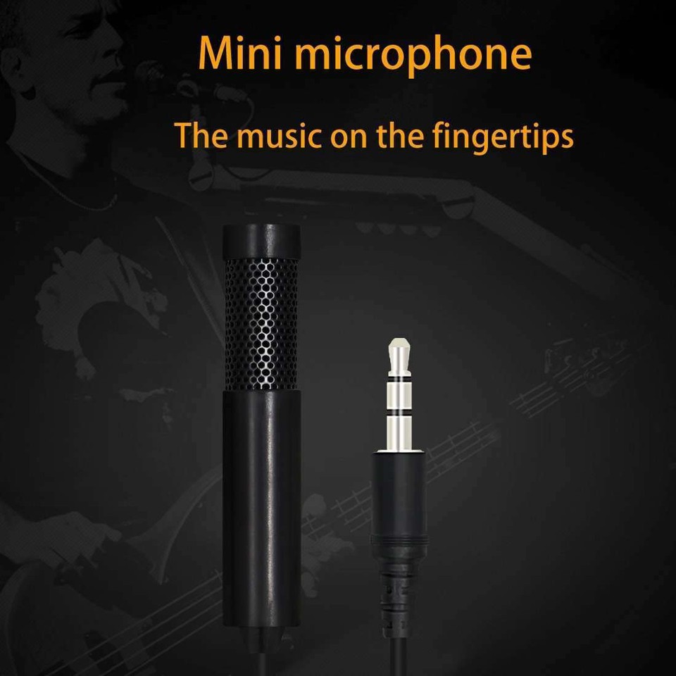 Mini Professional Condenser Stereo Microphone Mic with 3.5mm Jack ...