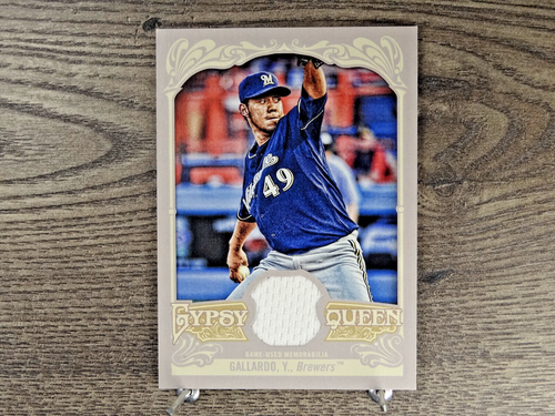 2012 Topps Gypsy Queen Relics #YG Yovani Gallardo | eBay
