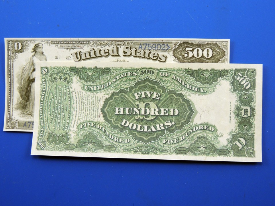 Reproduction $500 1880 Legal Tender Note US Paper Money Currency Copy ...