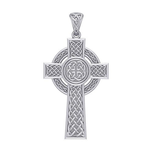 Croix Celtique Grand 925 Pendentif Argent Massif Fin Religieux ...