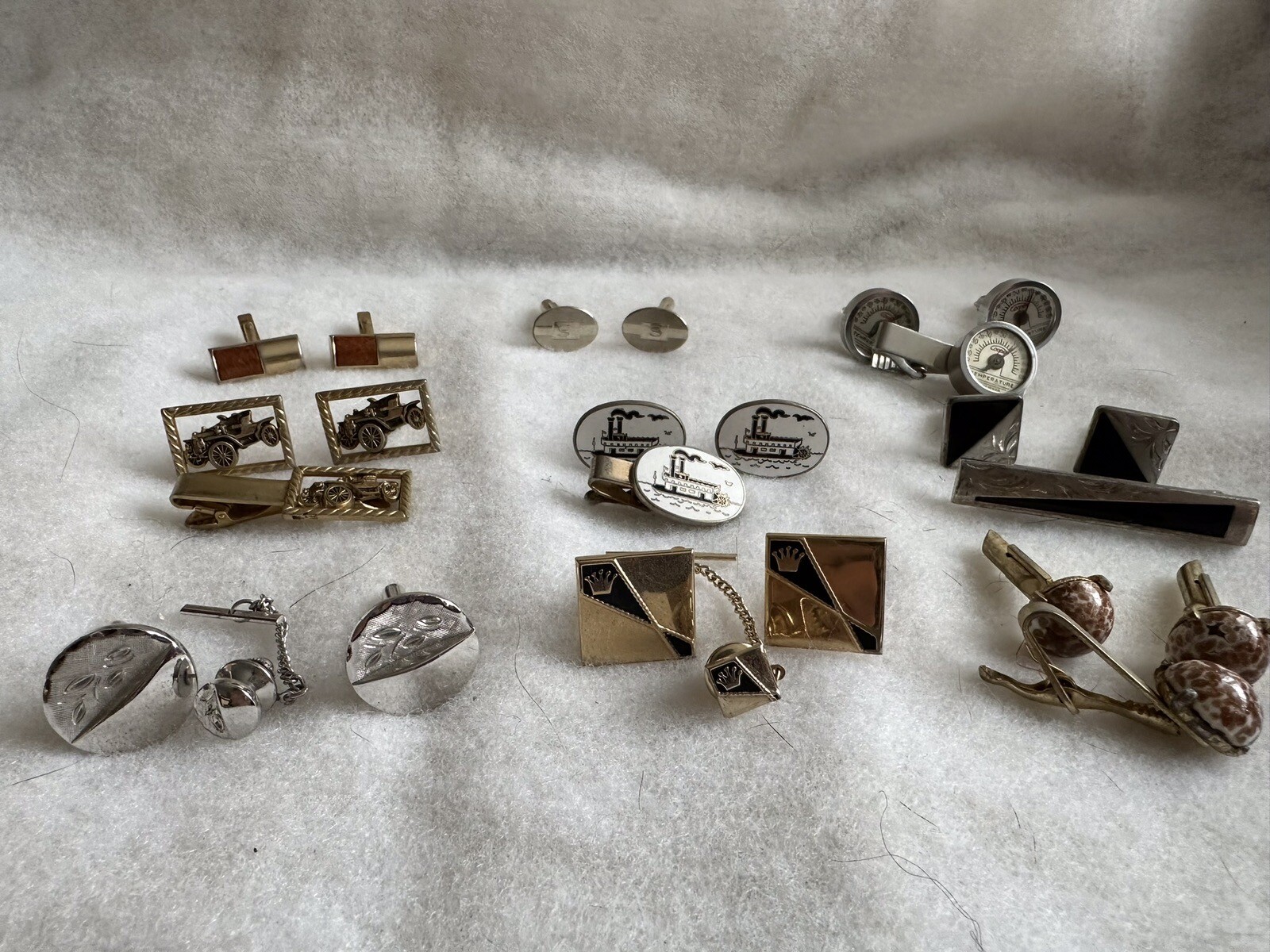 Lot Of Various Men’s Vintage Cuff Links & Tie Tacks | eBay