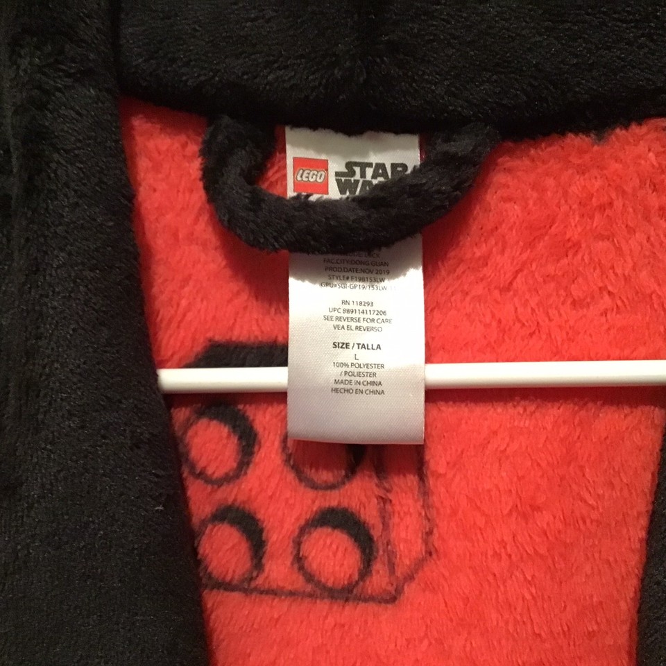 LEGO Star Wars Boys Belted Large Fleece Robe Darth Vader Dark Side ...