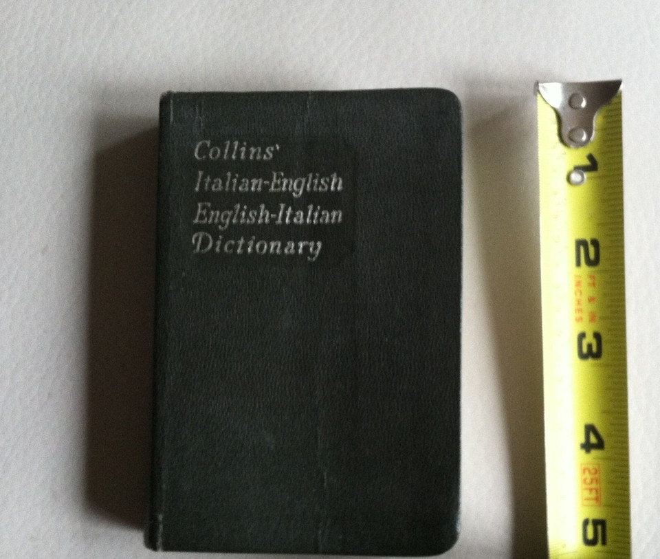 Collins' English/Italian 1967 Faux Leather Pocket Mini Dictionary | eBay