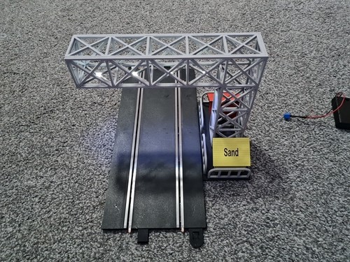 Scalextric slot car trackside props building, Gantry, Lights Up | eBay